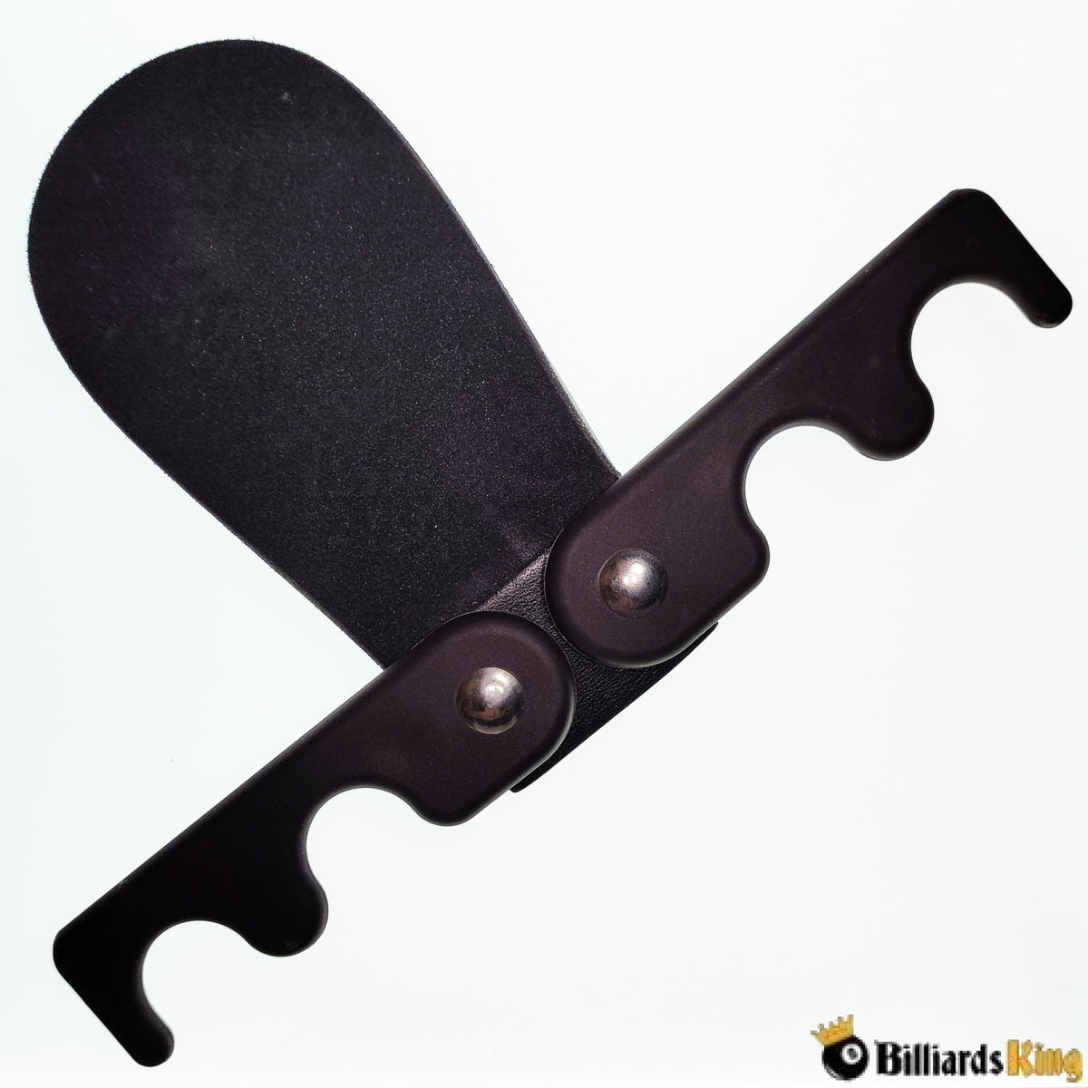 Billiards King Portable Folding Leather Pool Cue Rack/Holder/Claw for 2 ...