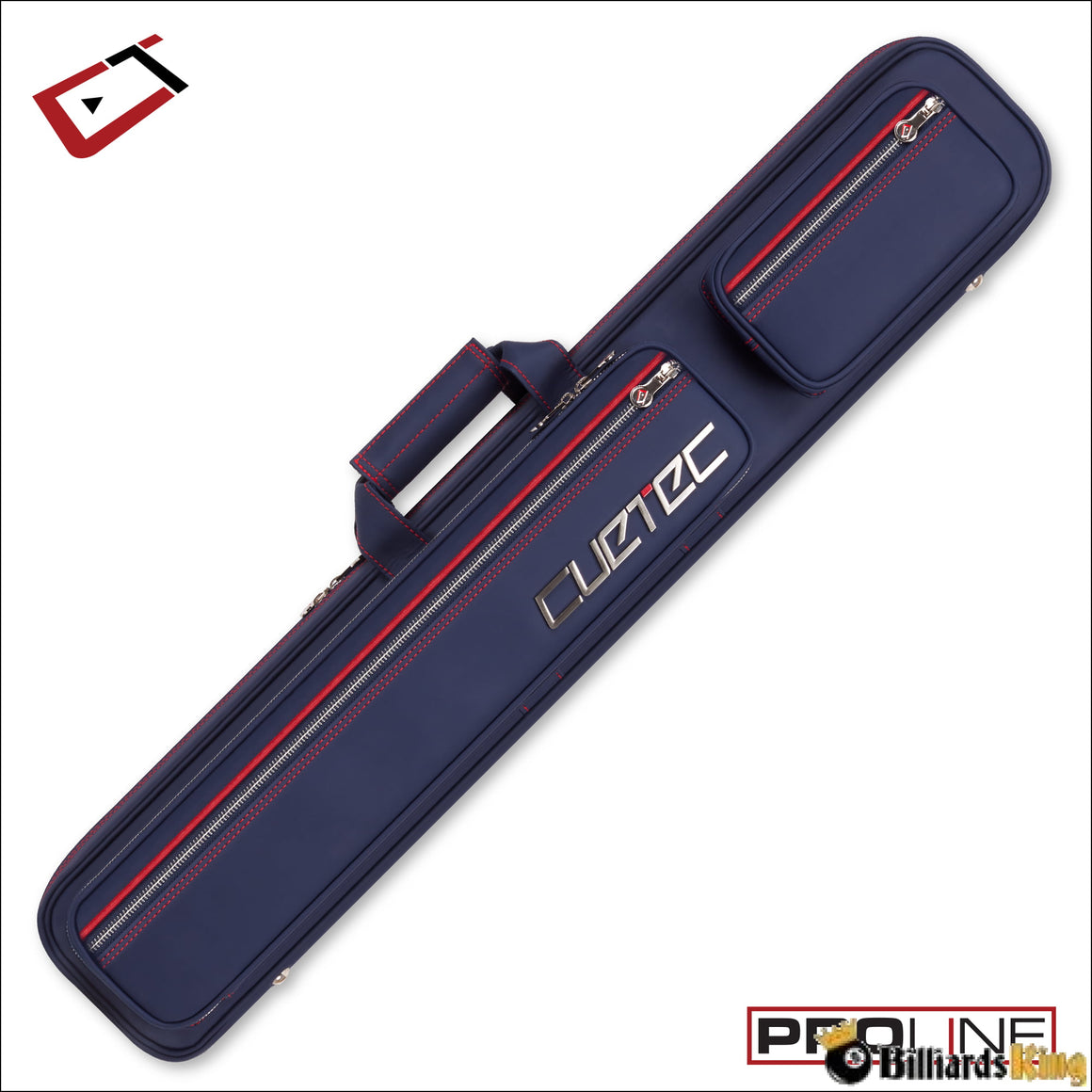 Cuetec Pro Line 4x8 4 Butt 8 Shaft Soft Pool Cue Case 95-755 Navy Blue ...