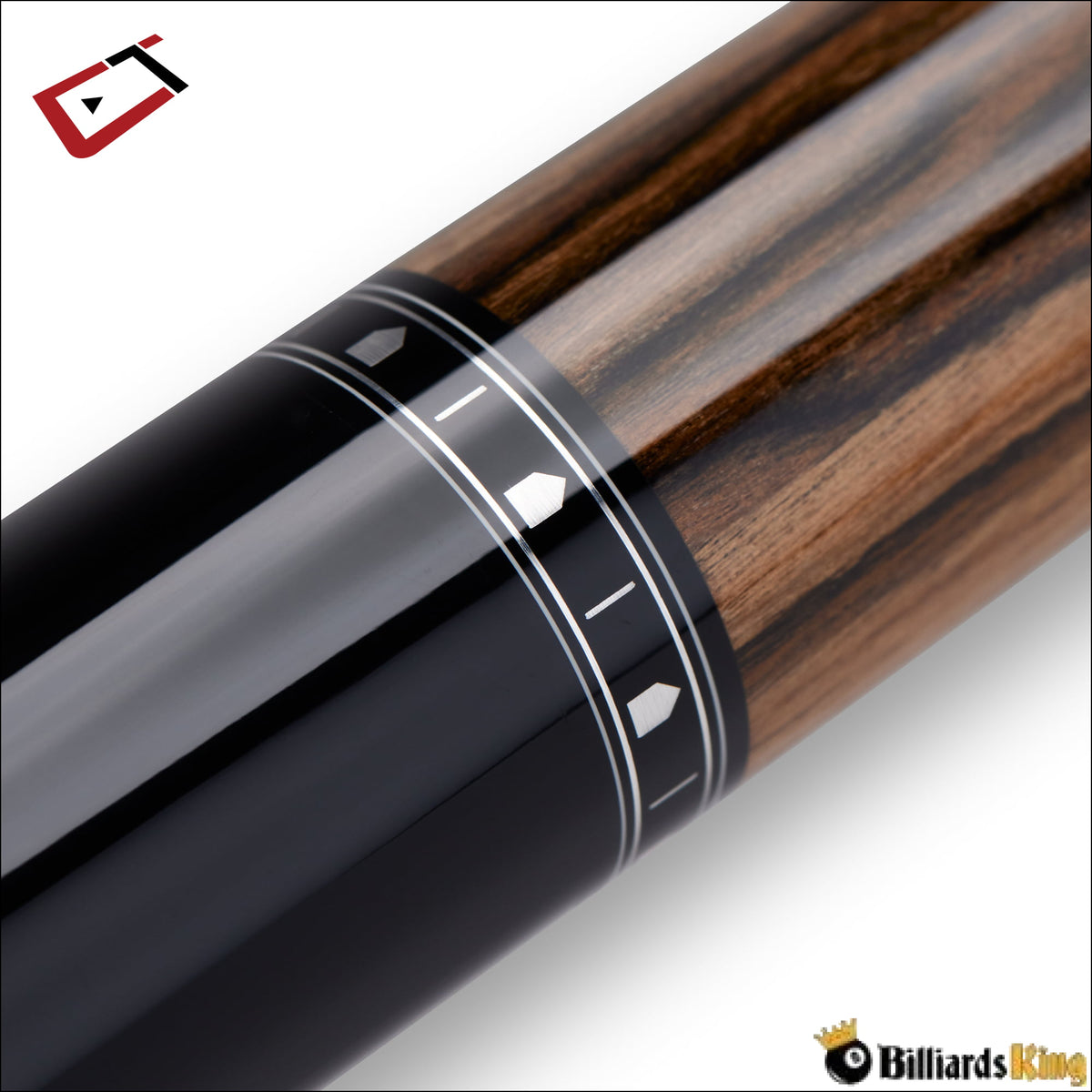 Cuetec Cynergy Truewood Ebony II Cue Wrapless 95-104NW - Billiards King