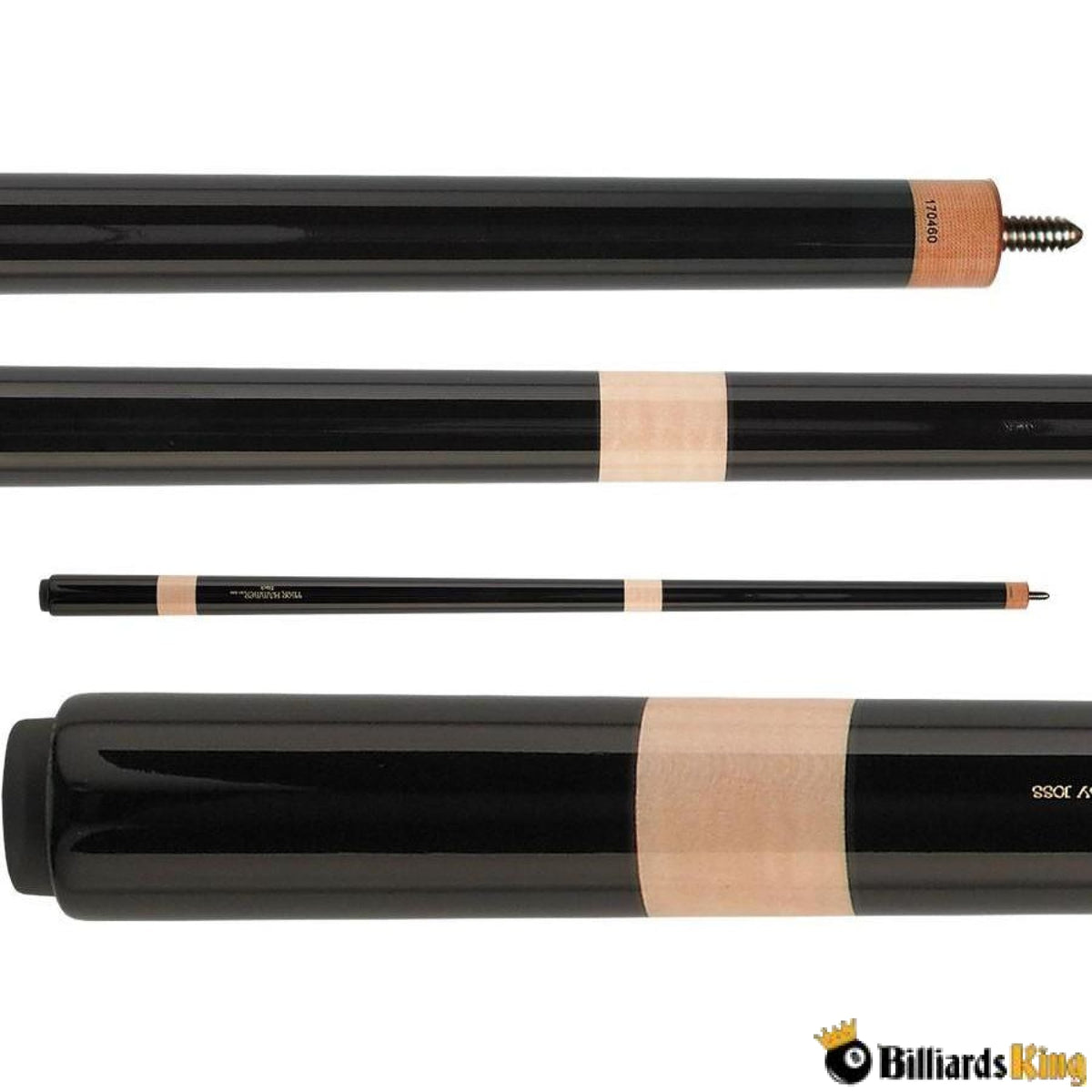 Joss THOR-EB Thor Hammer Break Pool Cue Stick Black - Billiards King