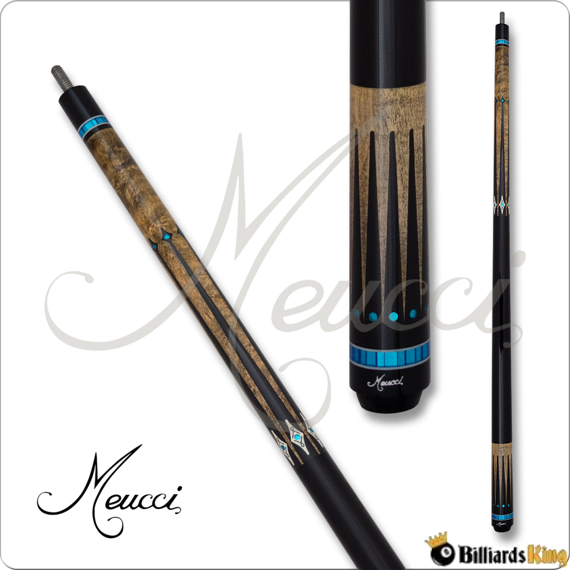 Meucci 97-31b Olympian Torch Pool Cue Stick with Carbon Pro Shaft ...